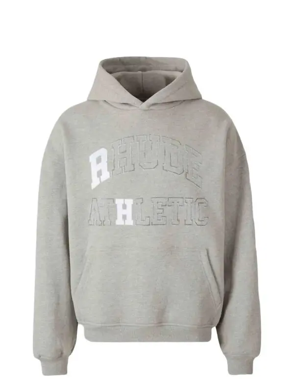 Rhude Athletic Printed Hoodie - Gray