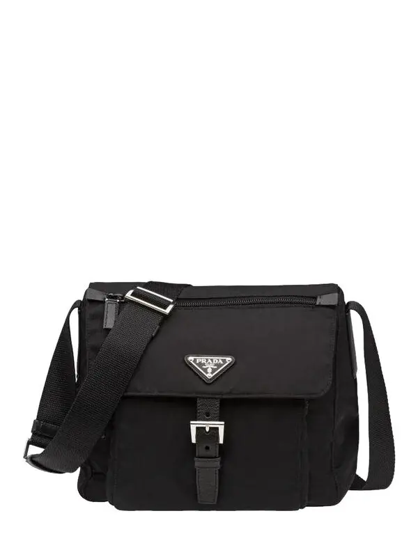 Prada Logo Cross-body Bag - Black