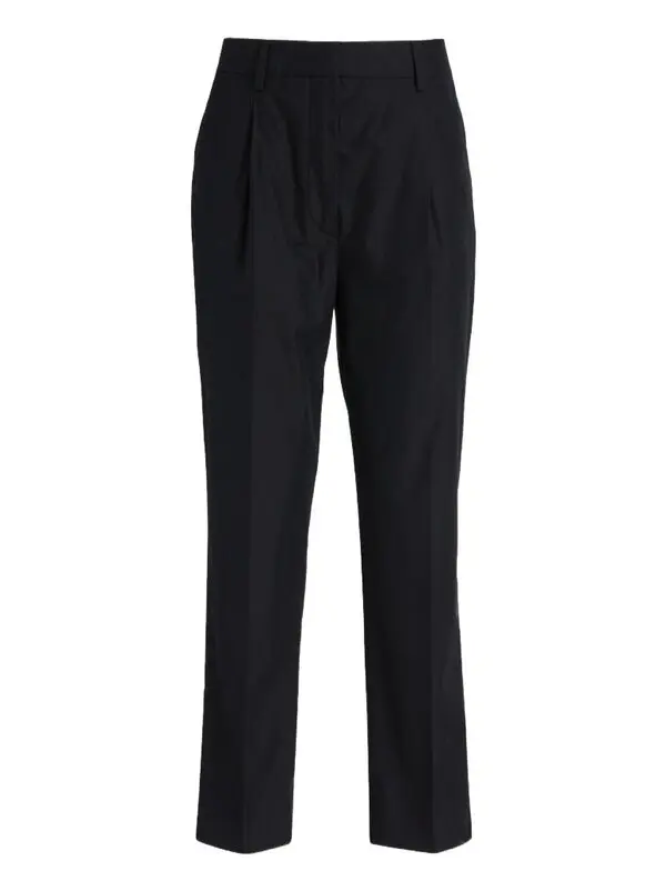Prada High Waist Straight Leg Pants - Black