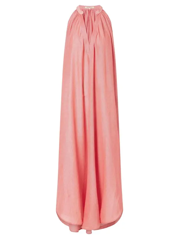 MARRAKSHI LIFE Halterneck Cotton Maxi Dress - Red