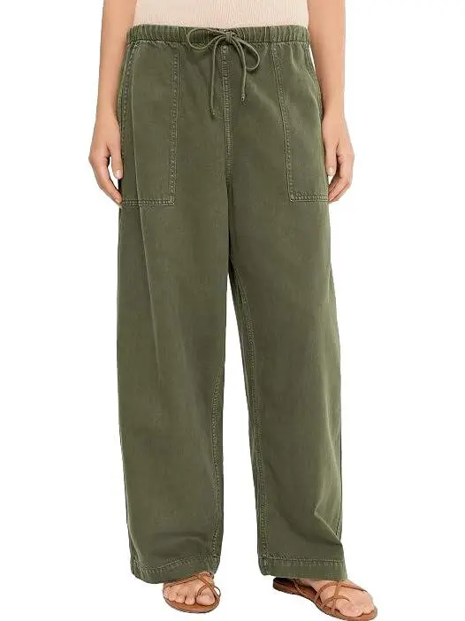Madewell Utility Pull-on Barrel Pants Faded Ivy - Navy