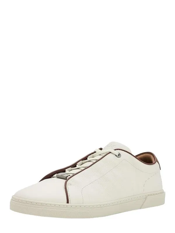 BOSS Gary Leather Low-top Sneakers - Open White