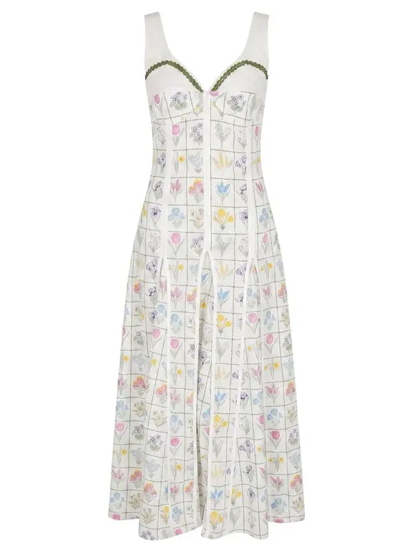 MUDA CLOTHING FZ LLC Eden Floral Maxi Dress - White