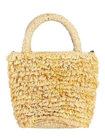 IBELIV Raffia Bucket Bag - Yellow