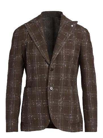 L.B.M. 1911 L. B.m. 1911 Blazer Dark Size Cotton, Flax, Polyamide, Polyester - Brown