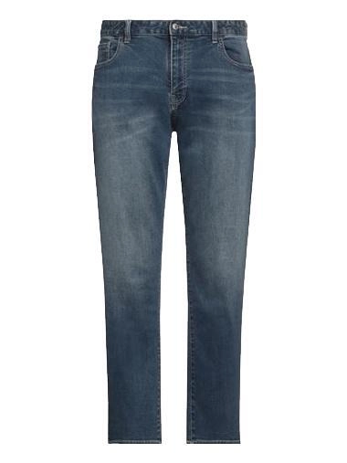 Armani Exchange Cotton Elastane Tapered Jeans - Blue