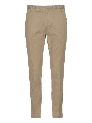 ENTRE AMIS Cotton Gabardine Chinos - Beige