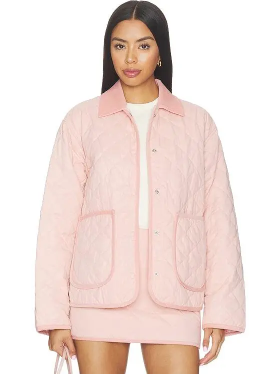 L'academie Helena Quilted Jacket - Dark Melon