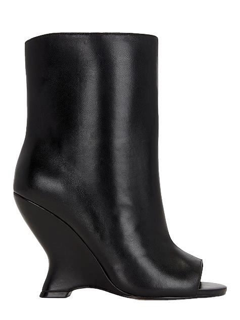 Steve Madden Rylix Peep-toe Wedge Boot - Black