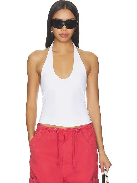 Michael Lauren Mills Halter Top - White