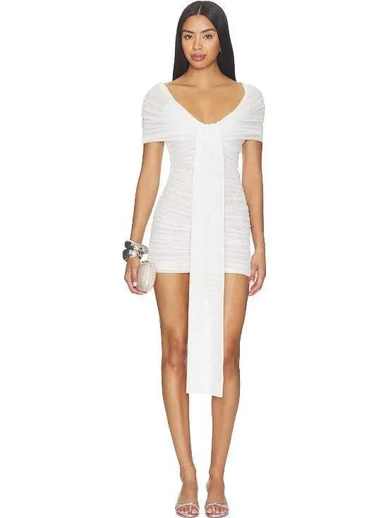 SEROYA Winslow Mesh Dress - Eggshell
