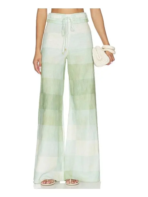 Alexis San Andrez Wide-leg Pants - Green