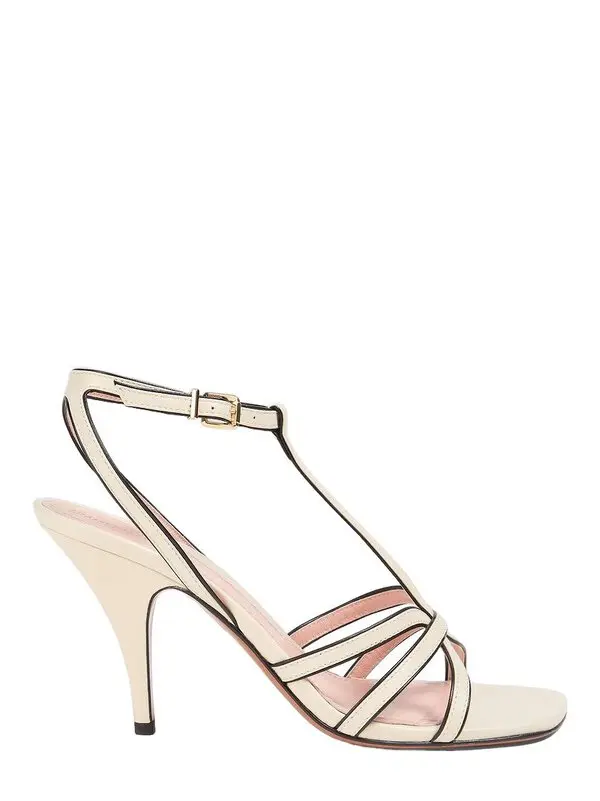 Zimmermann Leather Heeled Sandals - Cream