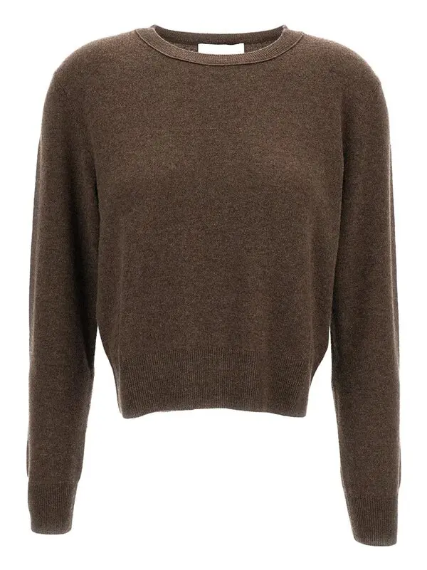 LISA YANG Cashmere Crew Neck Sweater - Marrone