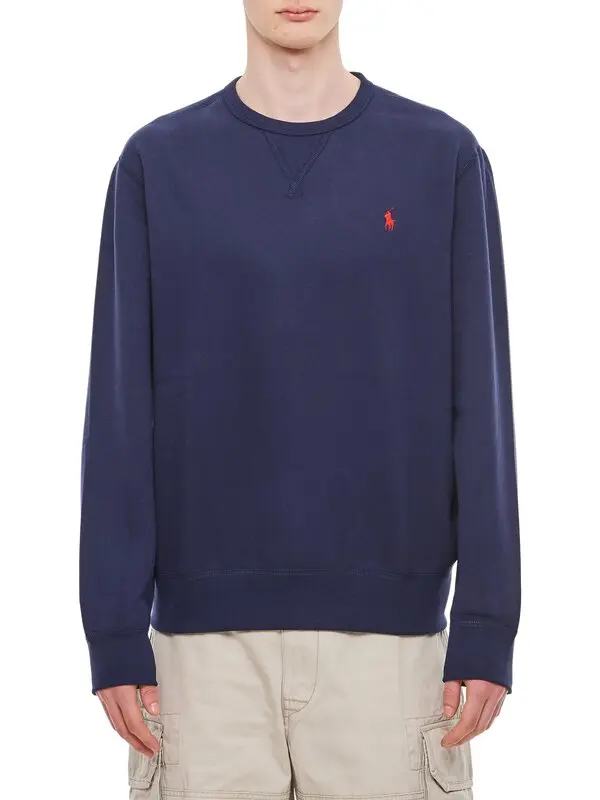 Polo Ralph Lauren Crew Neck Long Sleeve Sweater - Blu