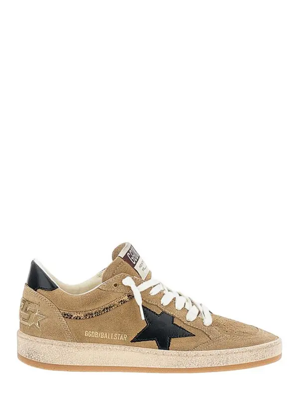 GOLDEN GOOSE Ball Star Suede Sneakers - Beige