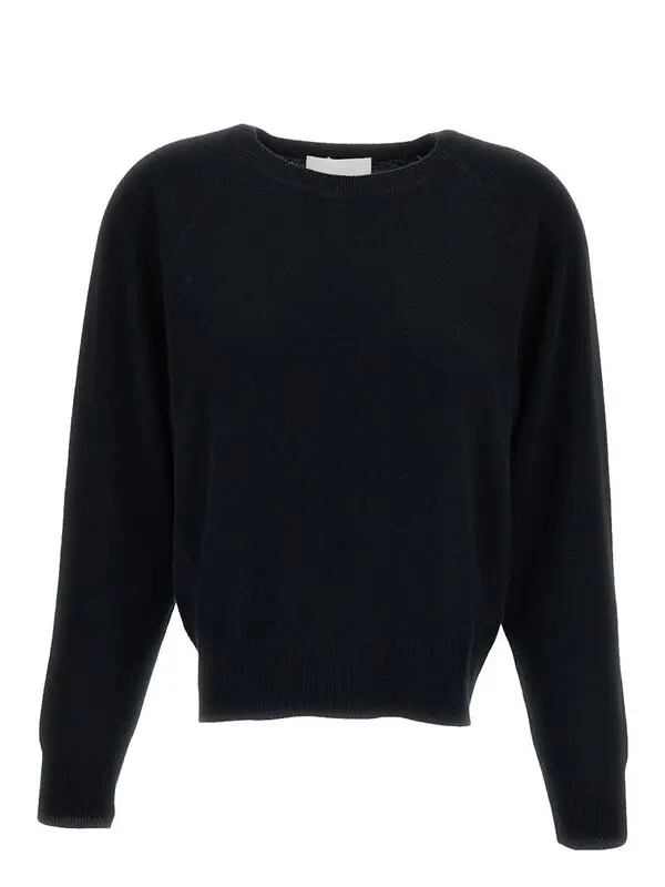 LISA YANG Cambrie Cashmere Sweater With Cut-out Back Detail - Black