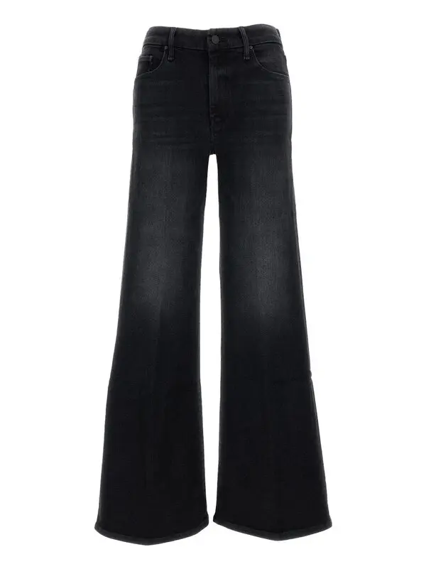 MOTHER The Roller Sneak Jeans - Black