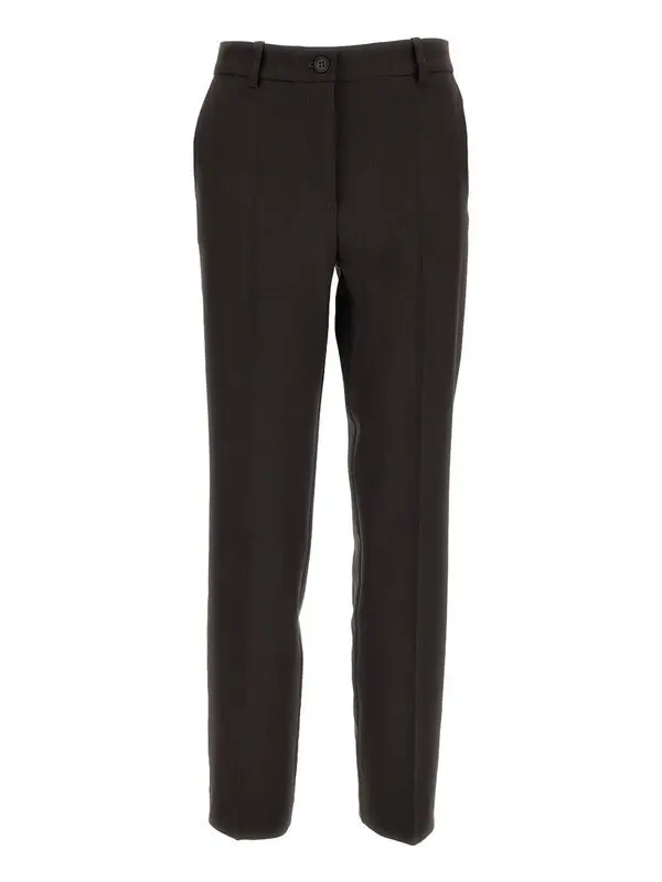 PAROSH Straight-leg Trousers - Brown
