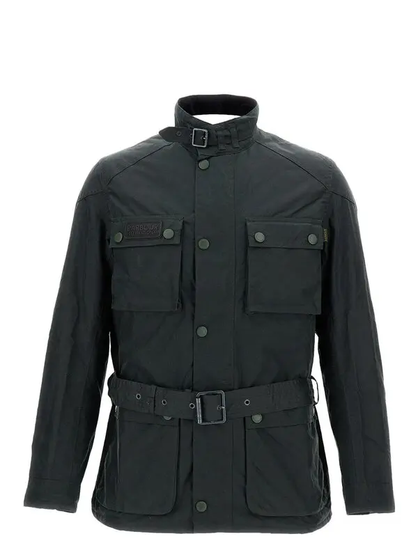 BARBOUR INTERNATIONAL Blackwell Waxed Cotton Jacket - Grey