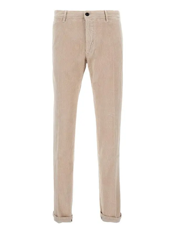 Incotex Velvet Trousers - Beige