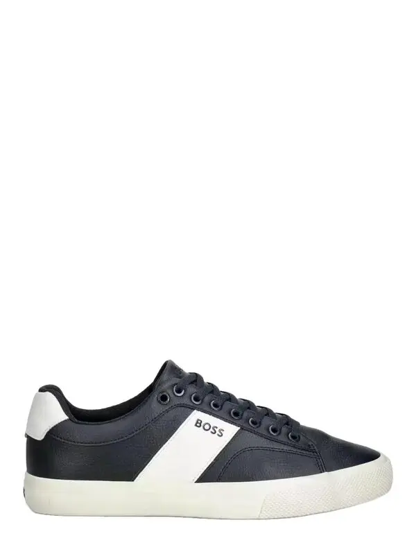 BOSS Panelled Logo Sneakers - Blue