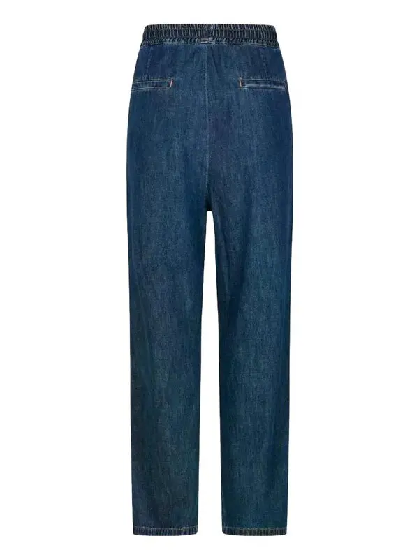 Valentino Garavani Vlogo Signature Drawstring Jeans - Blue