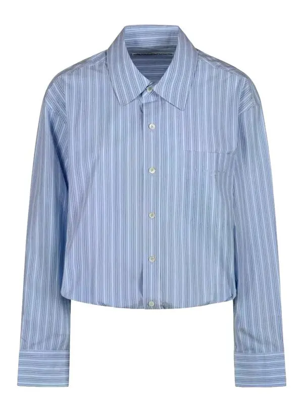 Alexander Wang Vertical Stripe Shirt - Blue