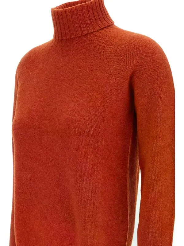 DRUMOHR Wool Roll-neck Raglan-sleeved Sweater - Orange