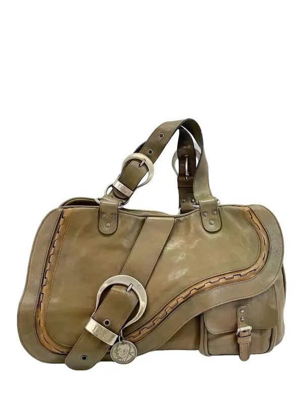 Dior 2000s Gaucho Tote Bag - Green