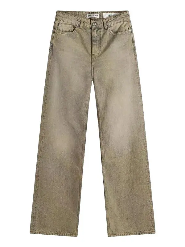 Our Legacy Faded Straight-leg Jeans - Neutrals