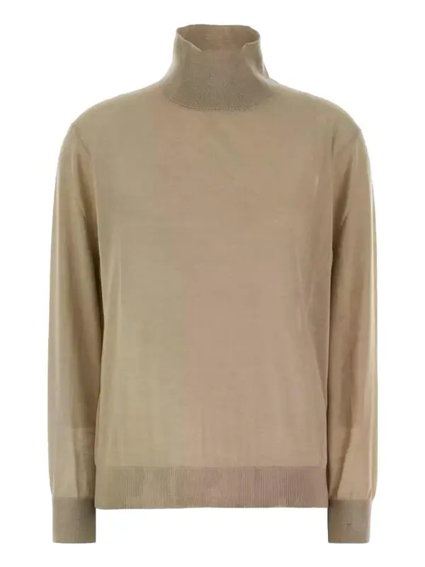 THE ROW Orly Top Long Sleeve Turtleneck - Neutrals