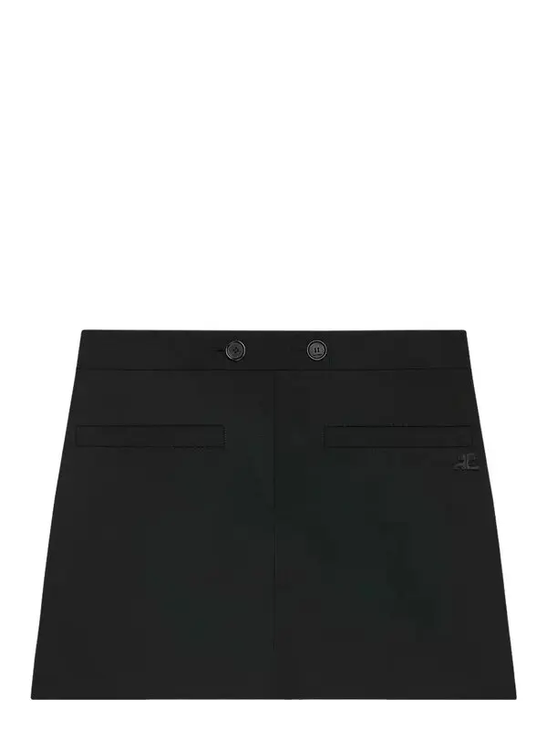 COURREGES Tailored Mini Skirt - Black