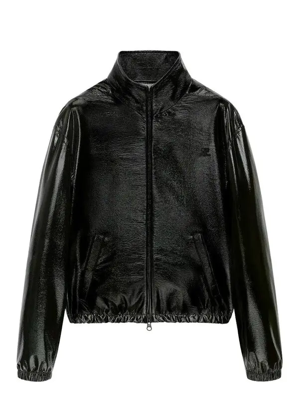 COURREGES Vinyl Tracksuit Jacket - Black