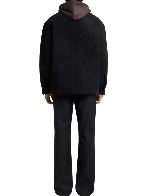 COURREGES Bouclé Shirt Jacket - Black