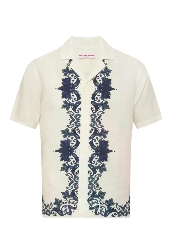 Orlebar Brown Mirabello Border Shirt - Neutrals