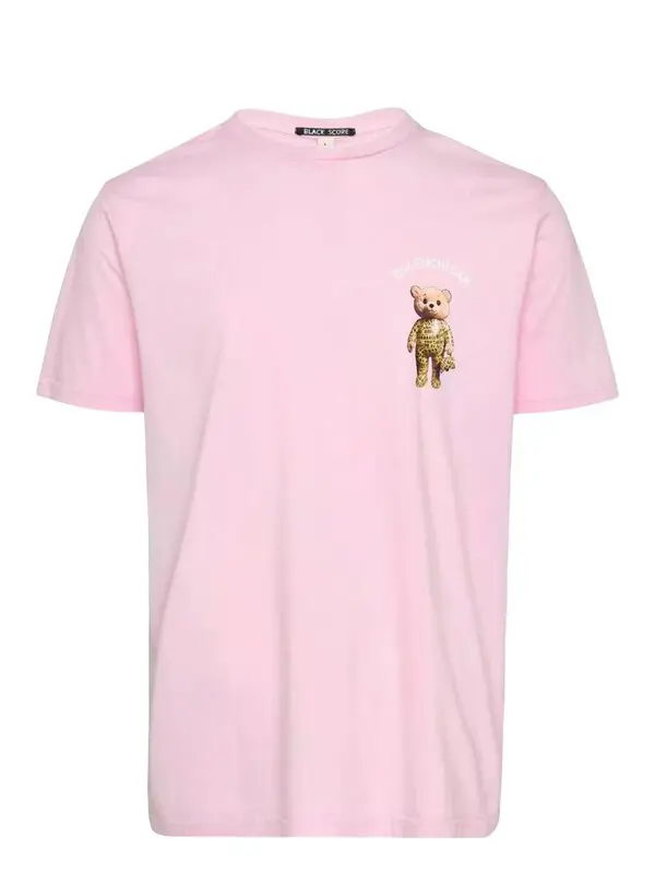 BLACK SCORE Balencibear Graphic T-shirt - Pink