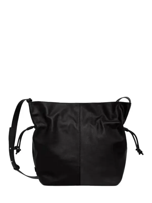 Marc O'polo Sienna Drawstring Leather Bucket Bag - Black