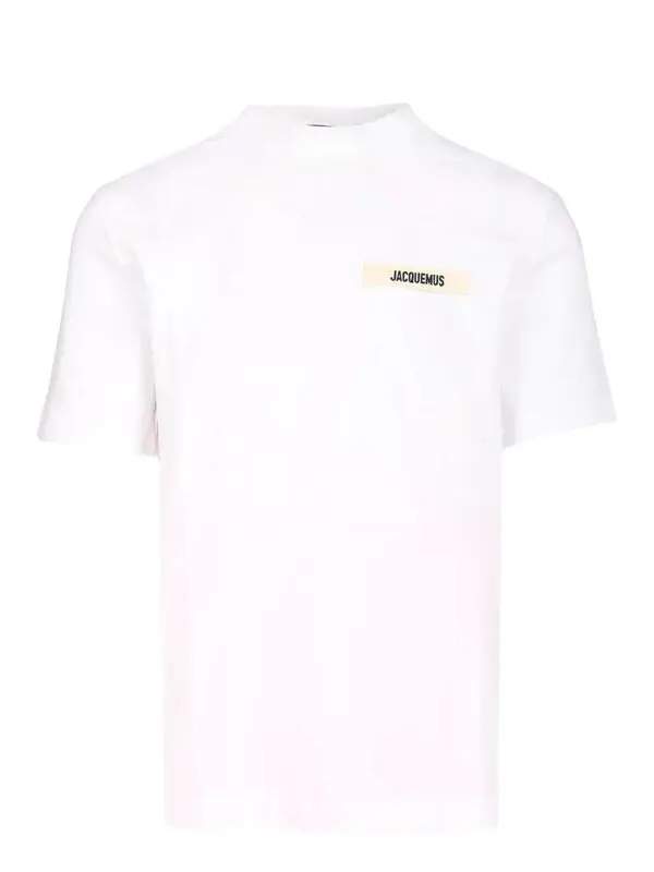 Jacquemus Logo-patch Cotton T-shirt - White