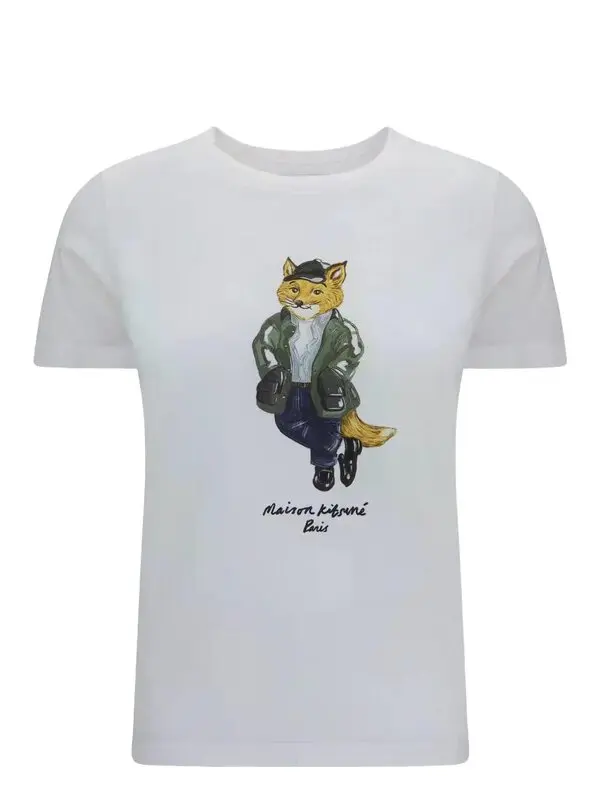Maison Kitsuné Weekend Fox Graphic T-shirt - White