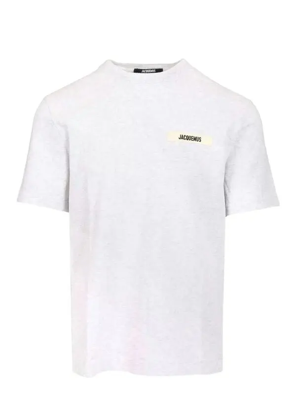 Jacquemus Logo-patch T-shirt - Grey