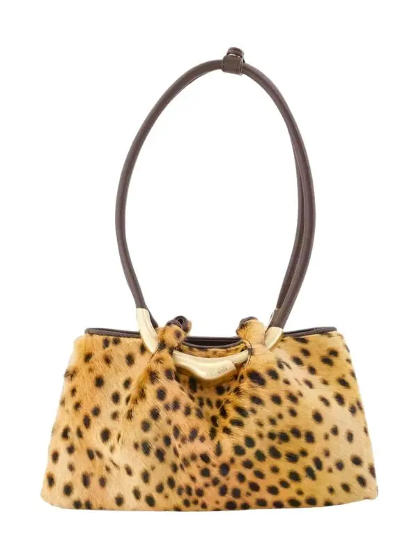 Cult Gaia Asa Leopard-print Shoulder Bag - Neutrals
