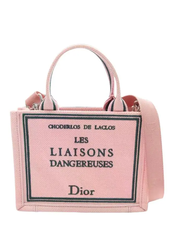 Dior Canvas Tote Bag - Pink