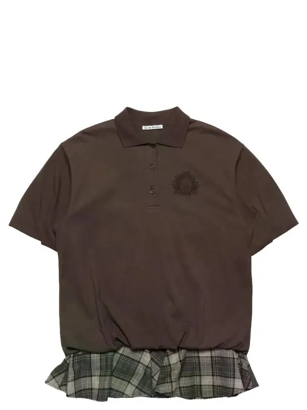 Acne Studios Layered T-shirt Dress With Ruffled Skirt - Brown