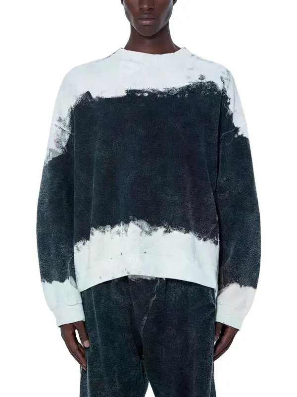 NOMARHYTHM Long Sleeve Crew Neck Sweater - Grey