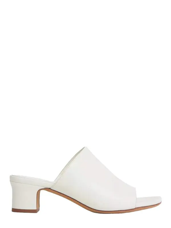 MANSUR GAVRIEL Open-toe Block-heel Mules - White