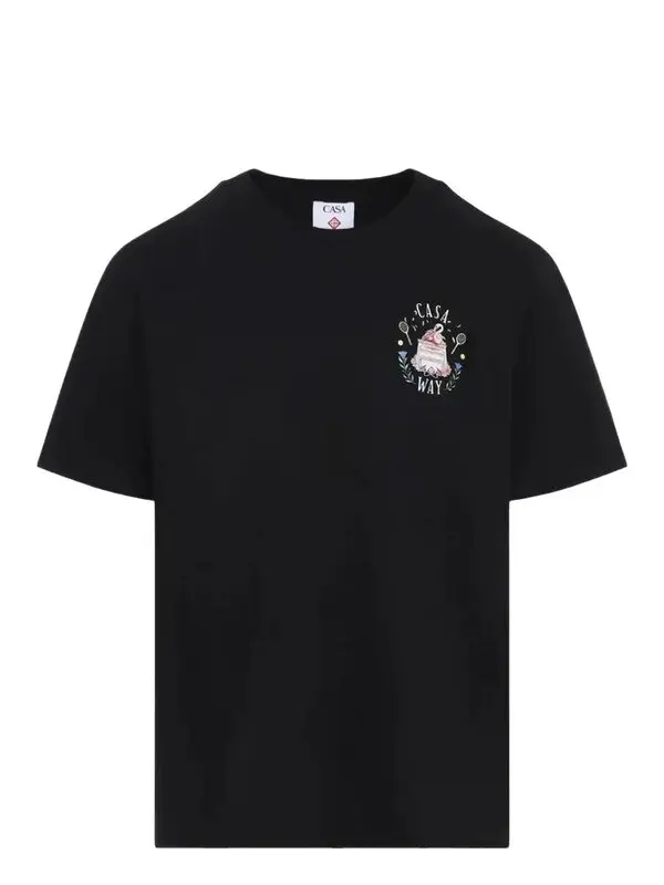 Casablanca Graphic-print T-shirt - Black