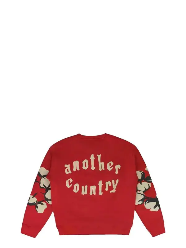 DENIM TEARS Cactus Wreath Sweatshirt - Red