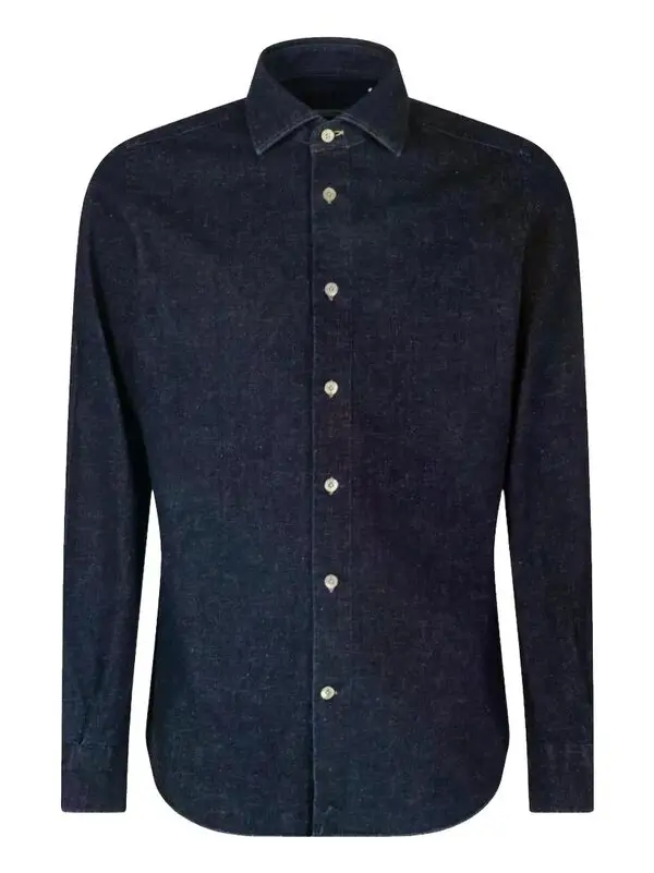 Eleventy Long-sleeve Denim Shirt - Blue