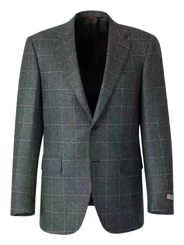Canali Wool Single-breasted Blazer - Grey